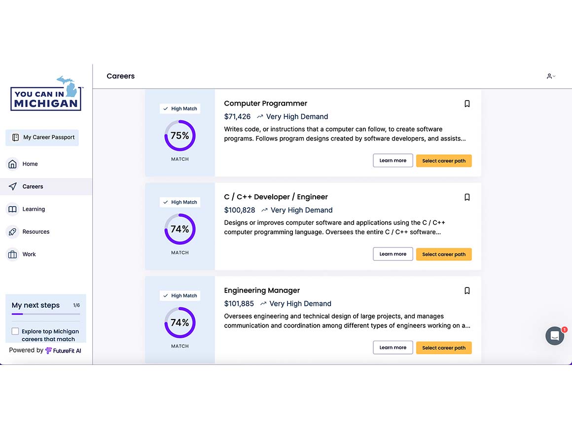 Michigan Career Portal | You Can in Michigan
